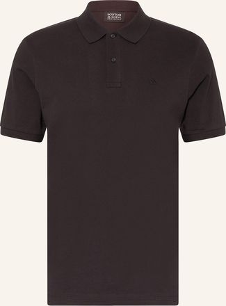 Scotch & Soda Pique-Poloshirt schwarz