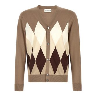 Ballantyne Homme, Pulls, Brun, Taille: M Argyle Cardigan