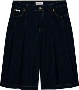 Guess Bermuda &agrave; taille mi-haute en denim de coton