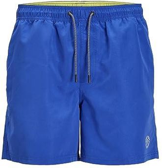 Jack & Jones Jpstfiji Jjswim Solid Sn Ly Homme Short de bain, Bleu, M