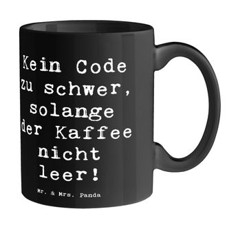 Mr. & Mrs. Panda Tasse Spruch Code und Kaffee - Geschenk, Motivation, Teetasse, Berufe, Designer Tasse, Kaffeetassen, Programmierer, Geschenke f&uuml;r