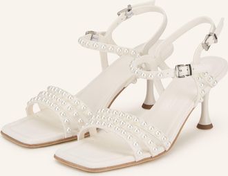 Kennel & Schmenger Sandaletten Mit Schmuckperlen weiss