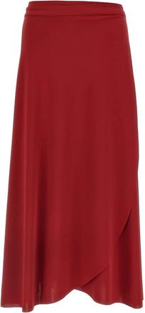 Eres Eres, Femme, Jupes, Rouge, Taille: 38 FR Julieta Sarong Skirt