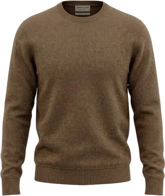 Roberto Collina Pull col rond - Homme - Pulls - Brun - Taille: XL