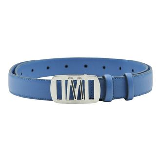 Moorer Ceinture Edvige - Femme - Accessoires - Bleu - Taille: 75 CM
