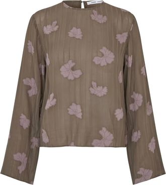 Sams&oslash;e & Sams&oslash;e Femme, Blouses et Chemises, Brun, Taille: 40 FR Blouses