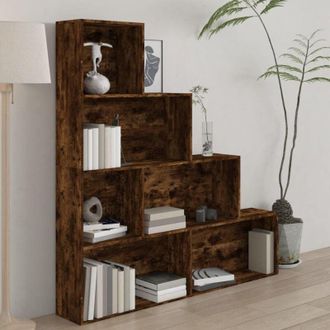 vidaXL Armoire &agrave; livres Ch&ecirc;ne fum&eacute; 155x24x160 cm Vidaxl