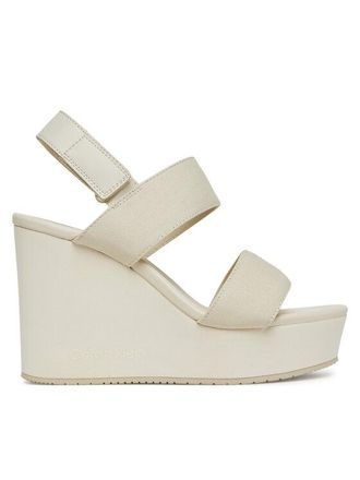 Calvin Klein Jeans Sandalen Wedge Sandal Webbing In YW0YW01790 Grau