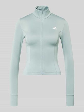 adidas Slim Fit Trainingsjacke mit Rei&szlig;verschluss