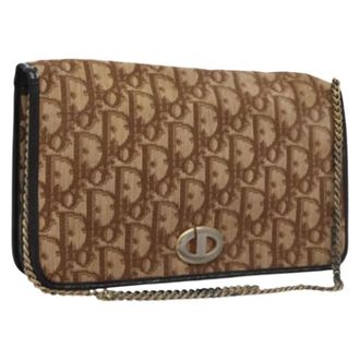Dior Pre-owned Vintage Trotter Canvas Schultertasche - - Pre-owned - Damen - Braun - ONE SIZE