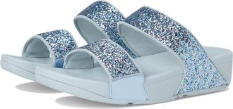 FitFlop FitFlop Lulu Damen-Slides mit Glitzer, mehrfarbig, Quiet Blue, 41 EU