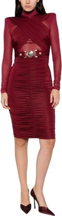 BABYLON Robe Y S00970 - Femme - Robes - Rouge - Taille: 46 FR