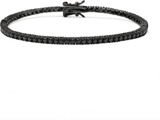 Nialaya Homme, Accessoires, Noir, Taille: 2XL Mini Tennis Bracelet