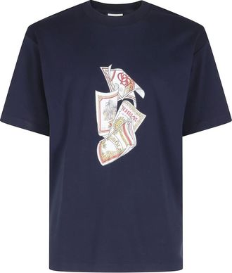 Dr&ocirc;le de Monsieur Homme, Tops, Bleu, Taille: L Rum Labels T-Shirt