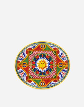 Dolce & Gabbana Servierplatte Aus Porzellan - Servierplatten Mehrfarbig Onesize