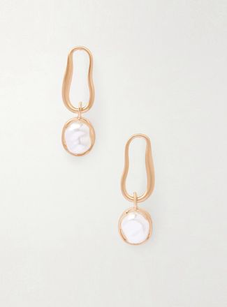 Cult Gaia Vera Goldfarbene Ohrringe Mit Kunstperlen