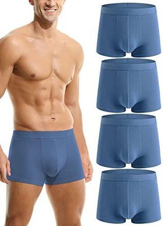 Hoerev Lot de 4 sous-vêtements en Fibre Super Douce et Confortable pour Hommes,XXL