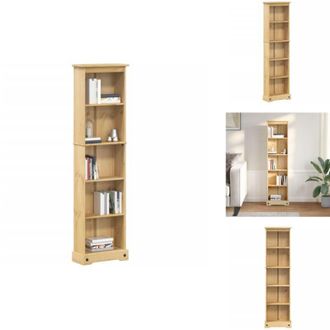 vidaXL Vidaxl - B&uuml;cherregal Corona 46x20x170 cm Massivholz Kiefer - Holz Regal - Buche Regal - B&uuml;cherregal Massiv - Regal Wohnzimmer - Wohnraum Einrichtung