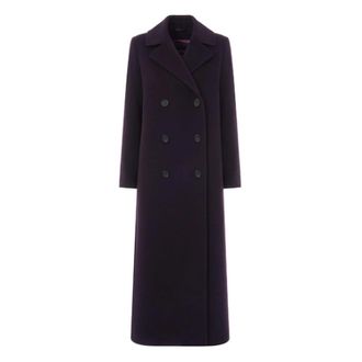 Cinzia Rocca Langer Mantel Schwarz Eleganter Stil - - Coats - Damen - Schwarzk - 2XL