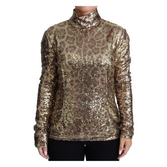 Dolce & Gabbana Long Sleeve Tops - - Tops - Damen - Braun - XL