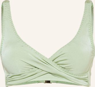Watercult Watercult Bustier-Bikini-Top Crafted Essentials In Wickeloptik gruen