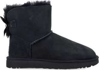 UGG Stiefel - WomenS Mini Bailey Bow Ii Suede Boots - Gr. 5 - in Schwarz - f&uuml;r Damen