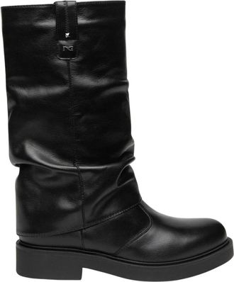 Nero Giardini Bottes en cuir - Femme - Chaussures - Noir - Taille: 36 EU