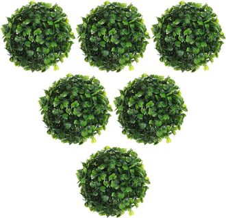 Exceart Exceart Buchsbaumkugel, k&uuml;nstliche Buchsbaumkugel, Formschnittbaum, f&uuml;r Innen- und Au&Atilde;Yenbereich, Hochzeitsdekoration, 6 St&uuml;ck