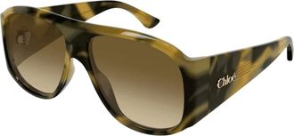 Chlo&eacute; Femme, Accessoires, Multicolore, Taille: 60 MM Izia Pilot Lunettes de soleil