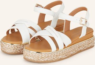 Tommy Hilfiger Plateau-Sandalen weiss
