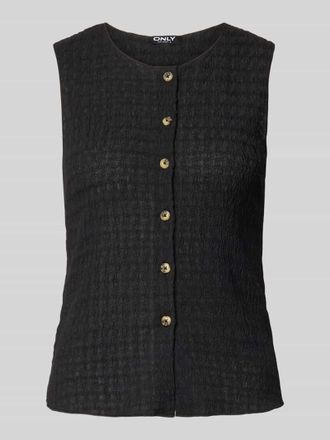 Only Slim Fit Weste mit Seersucker-Struktur Modell ILSE