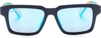 Maui Jim Eckige Kahiko Sonnenbrille - Blau