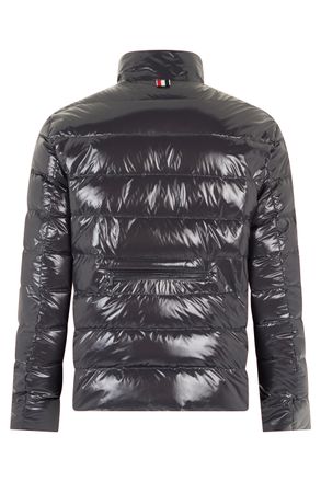 Thom Browne Mens Puffer Jacket Reversible Quilted Black Polyester Padded & Down