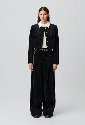 Claudie Pierlot Kurze Boxjacke aus Samt