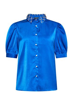 Faina Hemdbluse Damen K&Ouml;NIGSBLAU