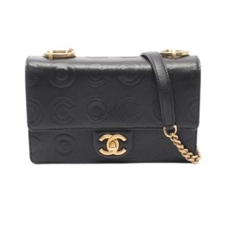 Chanel Pre-owned Coco Embossed Leather Shoulder Bag - - Pre-owned - Damen - Schwarzk - ONE SIZE