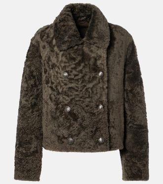 Brunello Cucinelli Cropped-Jacke aus Shearling