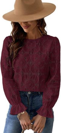 Cupshe Blusentop Romantisches Strick Top aus Spitze