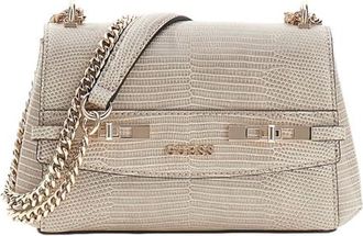 Guess sac &agrave; &eacute;paule sac de soir&eacute;e Melinda Mini Convertible Xbody Flap Bag Light Taupe gris