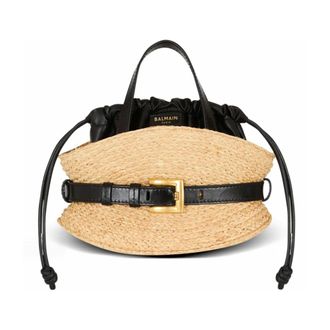 Balmain Femme, Sacs, Multicolore, Taille: ONE Size Sac Shuffle Mini en raphia