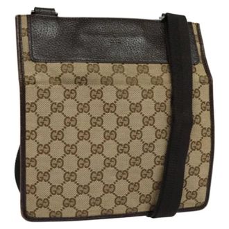 Gucci Pre-owned Toile sacs-gucci - Femme - Pre-owned - Beige - Taille: ONE Size