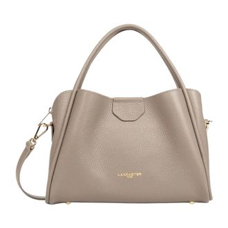 Lancaster Femme, Sacs, Gris, Taille: ONE Size Ida Double Sac &agrave; Main Magn&eacute;tique