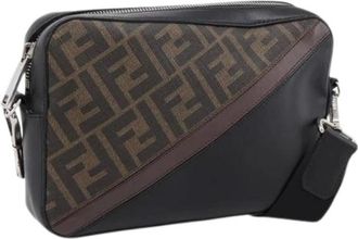 Fendi Sac bandouli&egrave;re Zucca Canvas Pre-owned - Femme - Pre-owned - Brun - Taille: ONE Size