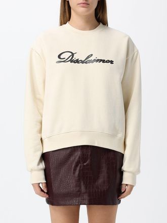 Disclaimer Relaxed-Fit Sweatshirt aus Baumwolle mit Rundhalsausschnitt und Kontrastlogo