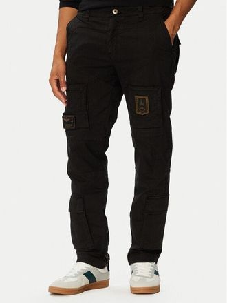 Aeronautica Aeronautica Militare Cargohose 262PA1387UCT01493 Schwarz Regular Fit