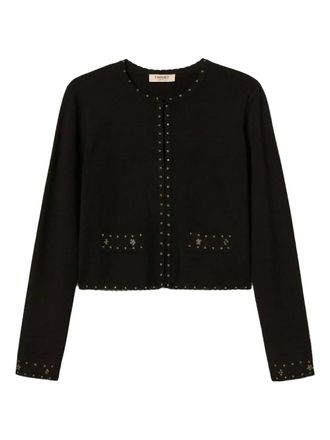 Twin-Set veste cintrée à détails doeillets - Noir
