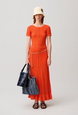 Claudie Pierlot Kurz&auml;rmeliges H&auml;keltop