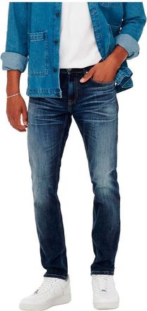 Only & Sons Herren Jeans ONSWEFT 3251 - Straight Fit - Blau - Blue Denim W28-W38, Größe:33W / 32L, Farbvariante:Blue Denim 22023251