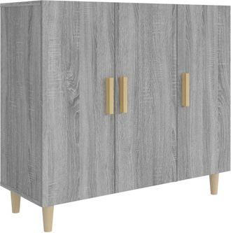 vidaXL Sideboard Grau Sonoma 90x34x80 cm Holzwerkstoff Vidaxl
