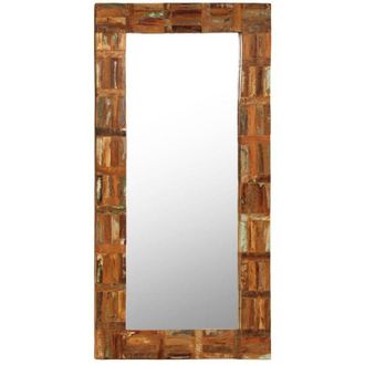 vidaXL Wandspiegel Altholz Massiv 60x120 cm vidaXL